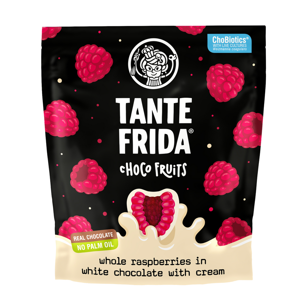 Choco Fruits whole raspberries in white chocolate with cream ...